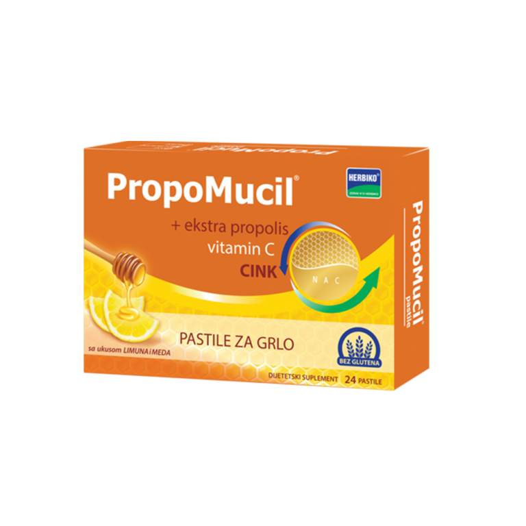 PROPOMUCIL PASTILE ZA GRLO, HERBIKO – Biljna ljekarna Kalendula